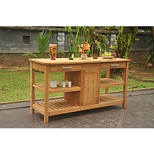 Solvang Teak Buffet Grade A Teak Wood Outdoor Patio #23SoBf