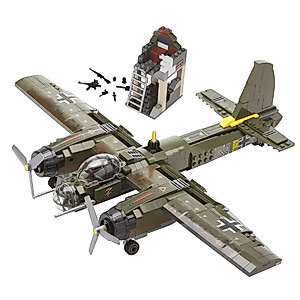 General Jim's WW2 Military Iron Empire Building Blocks Air Bomber JU88 - World War 2 Aircraft Fighter Plane Brick Building Set
