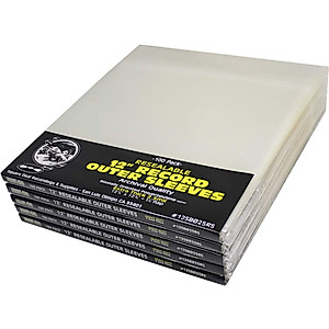 (500) 12 Vinyl Record Outer Sleeves Extra Thick Resealable - Super Clear, Archival Quality - Premium 2.5 mil Thick - #12SB025RS