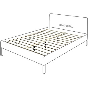 Meridian Furniture SienaNatural-Q Siena Collection Mid-Century Modern Queen Bed with Solid Ash Wood, Rich Natural Finish on Ash Veneer, Natural Cane, 63" W x 85.5" D x 43" H, Natural, Queen