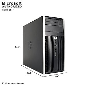 HP Compaq Elite 8300 MT PC,Intel Core I5 3570 up to 3.8GHz,12G DDR3,120G SSD + 500G,VGA,DP,USB 3.0,WiFi,DVDRW,BT 4.0,Win10 64 Bit-Multi-Language(CI5)(Certified Refurbished)