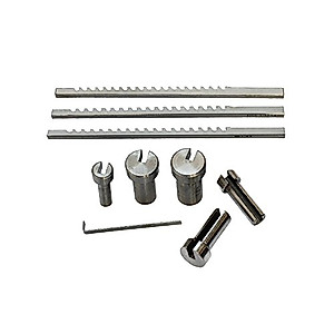 9 PC Standard HSS Keyway Broach Set Cutting Cutter Bushings Shim Harden