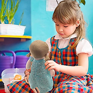 Linzy Toys, Soft Plush Mint Blue Emily Rag Doll, 15"