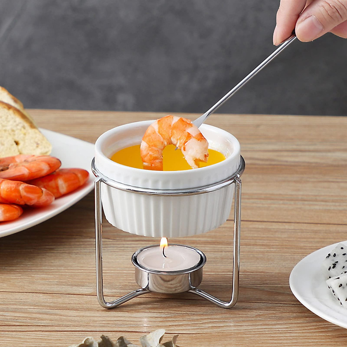 Ceramic Butter Warmers for seafood, Butter Melter Set of 2