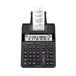 Casio HR-170RC Mini Desktop Printing Calculator, Small