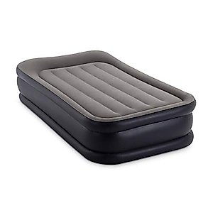 Intex Dura-Beam Series Deluxe Pillow Rest Raised Airbed with Internal Pump & Built-in Pillow, Twin