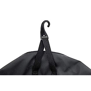 EASTON RETRO Bat & Equipment Duffle Bag, Baseball Softball, 2 Bat Sleeves, Vented Shoe Compartment, Easy Gear Access with Full Length Side Zipper, Shoulder & Backpack Straps, Fence Hook, Black