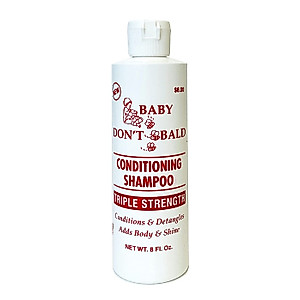 Baby Don't Bald Conditioning Shampoo Triple Strength 8 oz