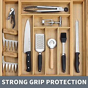 Sterline Shelf Liner Paper - Drawer Liner Papers Gold - 12 in x 20 ft, Cut-to-Size, Non-Adhesive, Durable, Non-Slip Mat, Easy Install, Strong Grip - Kitchen Cabinet Liners, Black Shelf Paper Liner