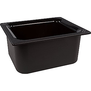 Carlisle FoodService Products CM110103 Coldmaster Insulated Food Pan, 1/2 Size, 6 quart, Black