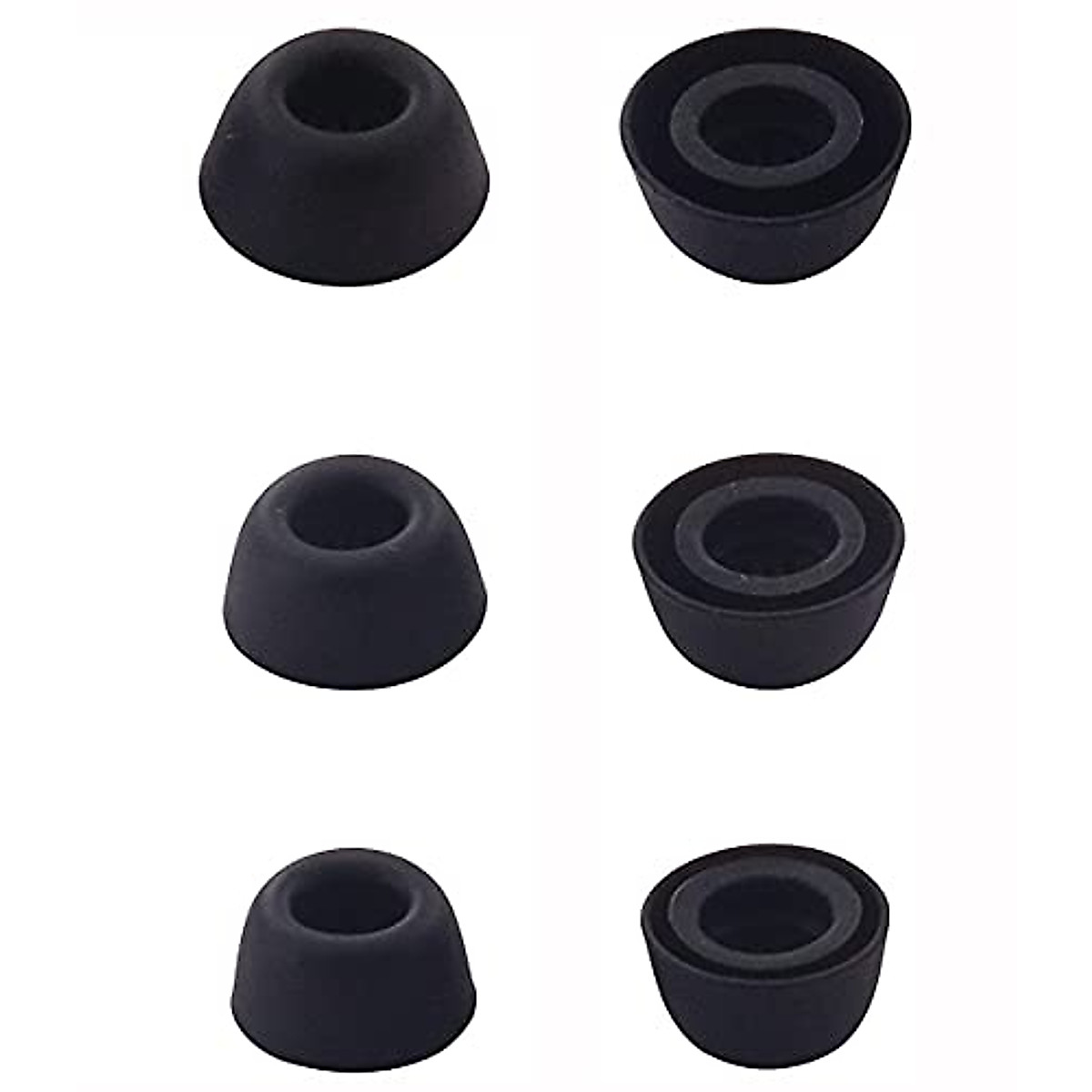 ALXCD Ear Tips Compatible with Jabra Elite 85t Earbuds, S/M/L 3 Sizes 3 Pairs Soft Silicone Replacement Tips Earbuds Tips, Compatible with Jabra Elite 85t, 3 Pairs, SML Black