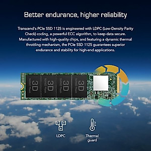 Transcend 1TB NVMe PCIe Gen3 x4 MTE112S M.2 SSD Solid State Drive TS1TMTE112S