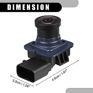 Partuto Rear View Back Up Camera No.GA8Z-19G490-A - Car Rear Park Assist Reverse Camera - for Ford Flex 3.5L V6 - Gas 2013-2019 Plastic Black - 1 Pc