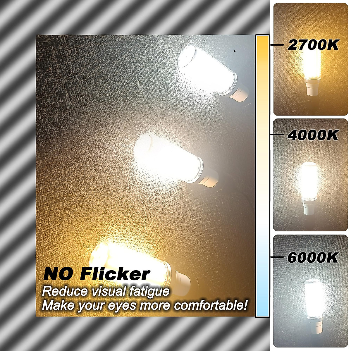 Big 1.77x 5.9 inch E26 LED Corn Light Bulb 200W Equivalent 3000 lm 6000K Cool Daylight Bright,20W E27 Medium Base Non-dimmable Candelabra Ceiling Fan Corn Lighting for Home Garage Warehouse,4Pack