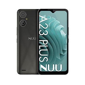 NUU A23Plus Basic Cell Phone for AT&T, T-Mobile, Cricket, Mint Mobile, Metro, 64G/3GB 6.3" 4G LTE, Q Link, Hello Mobile Dual SIM, Black, 365 Days US Warranty with Detachable & Replaceable Battery