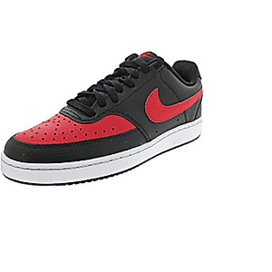 Nike Men's Basketball Sneaker, Black University Red White, 9