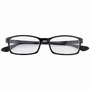 HUIHUIKK Distance Glasses Black Frame Shortsighted Myopia Glasses -1.50 Strength **These are not reading glasses**