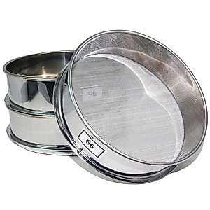 E-ONSALE Aluminum Herbal Pollen Set of 3 Screen Size Stackable Sifter 66, 96, 120 Micron Hash Extractor Sifter Shaker (66, 96, 120)