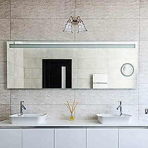 Ciata Lighting Traditional Bell Glass Shade Replacement Shade for Fan/Wall fixtures Shade Pack of 6 (Clear)