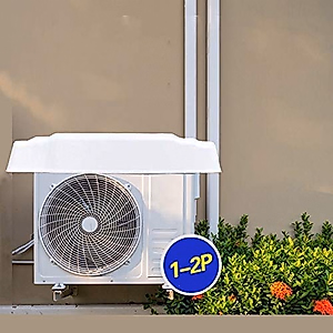 Mini Split Heat Pump AC Unit Cover - Waterproof Anti-UV Sun Shade Outdoor Window Air Conditioning Cover for Condenser and Compressor
