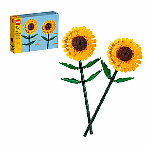 LEGO Sunflowers - Building Toy for Kids, Girls and Boys Ages 8+ - Artificial Sunflowers for Home Decor and Display - Gift for Her and Him - 40524
