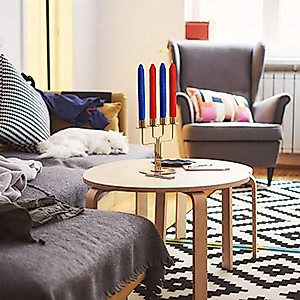 LA BELLEFÉE 16 Pcs Beeswax Candles Natural Honeycomb Candles, Handmade Beeswax Taper Candles, Non Scented Candles for Home & Church, Romantic Candlelit Dinner, 9 Inch Each