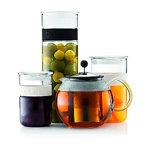 Bodum ASSAM Teapot, Glass Teapot with Stainless Steel Filter, 34 Ounce
