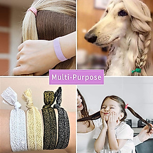 79STYLE 100Pcs No Crease Hair Ties For Women Fabric Hair Ties Cloth Ribbon Hair Scrunchies Knotted Ponytail Holders. Yoga Twist Flat Hair Bands Bulk Elastic Hair Ties Bracelet Grils (Mutil-20Colors)
