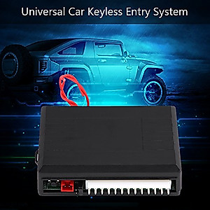 Keyless Entry Car Kit Car Keyless Entry System Vehicle Security Door Lock Central Locking Remote Control Kit for Universal Vehicle Car Door Lock Vehicle Keyless Entry System with Control Box