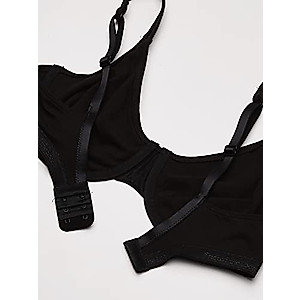 Fruit of the Loom Women's Unlined Underwire Bra-Cotton & Spandex Blend for Natural Shape and Flexibility, Black HUE/Sand/White 86CK, 38C