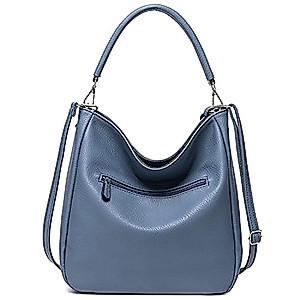 DAVIDJONES Faux Leather Hobo Purse and Wallet set for women Small Chain Crossbody Bags for Girls