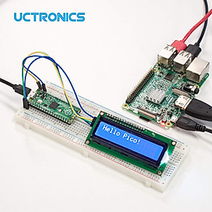 UCTRONICS for Raspberry Pi Pico Starter Kit, Pico with Pre-soldered Header, for Official Starter Book (Get Started with MicroPython on Raspberry Pi Pico)