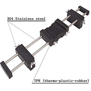 SCOTTCHEN Sharpening Stone Sink Bridge Whetstone Holder with Adjustable 17-3/4" No-Slip Rubber for Easy Honing 304 Stainless Steel
