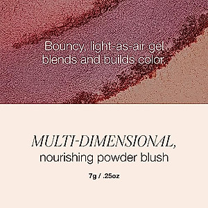 RMS Beauty ReDimension Hydra Powder Blush - Powder Gel Blush for Cheeks, Luminous Highlight, Cream Blush Powder, Glow Makeup Cheek Tint Highlighter