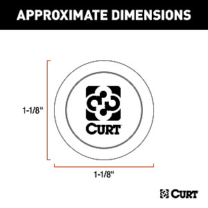CURT 51189 Manual Override Bluetooth Button for Echo Mobile Trailer Brake Controller, Powered by Flic, White