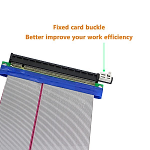 PCI-E Extender Cable SinLoon PCIe 16x to 16x Flexible GPU Riser Adapter Card Extender Cable for Ethereum Mining ETH L=8inch (16X16)