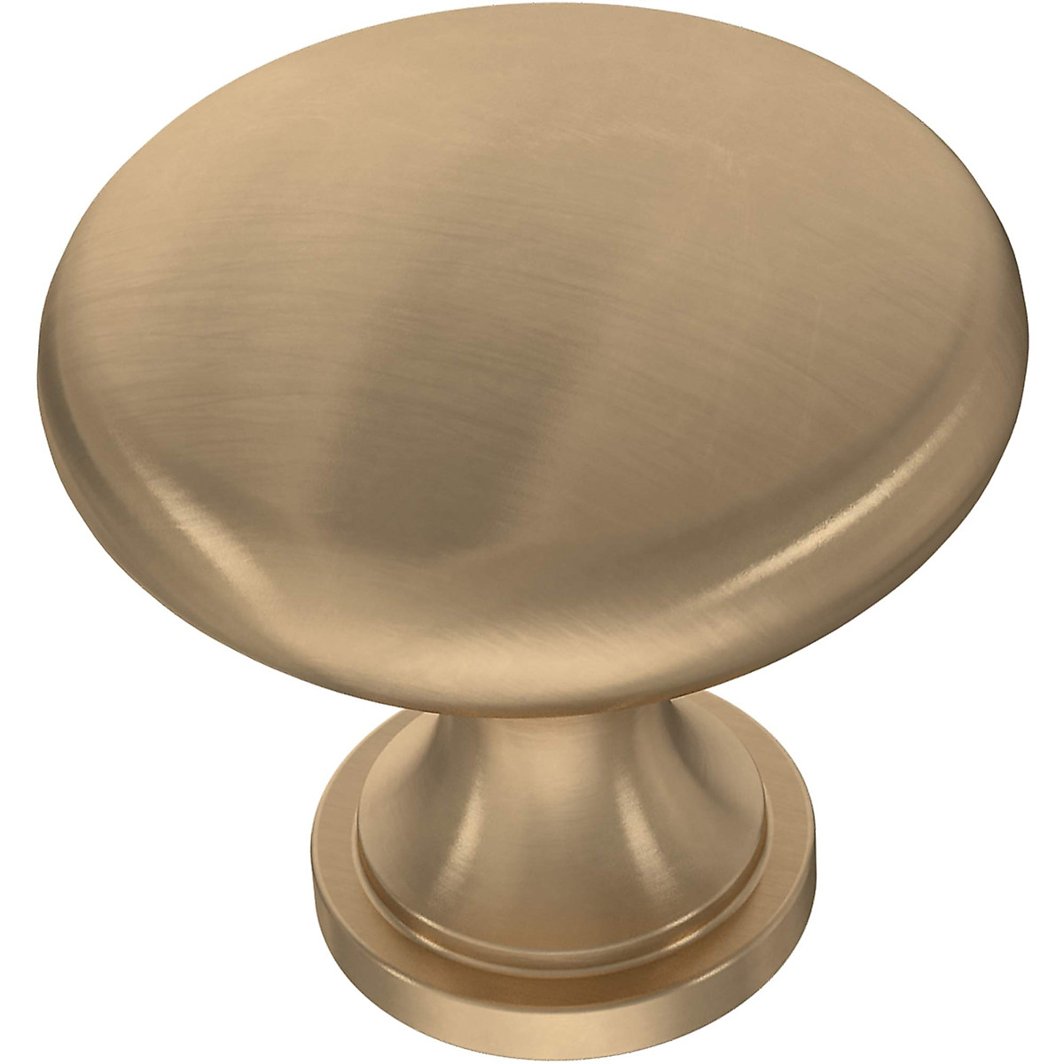 Franklin Brass Mushroom (10-Pack) Cabinet Knobs Champagne Bronze Drawer Knobs Kitchen Cabinet Knobs for Dresser Drawers Pulls and Knobs 1-3/16" Closet Door Gold Knobs P42354Z-CZ-B