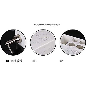 DVTEL Bathroom Supplies Kit Bathroom Set Rinse Set Resin Mouthwash Cup Toothbrush Holder Set (Color : White, Size : 6-Piece Set)