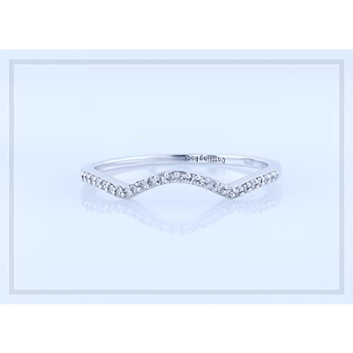 Dazzlingrock Collection Round White Diamond Enhancer Wedding Band for Women (0.12 ct, Color I-J, Clarity I1-I2) in 14K White Gold, Size 7