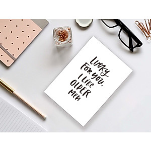 Longkado Funny Birthday Card for Husband Him, Humorous Anniversary Card for Boyfriend BF, I Like Older Men…