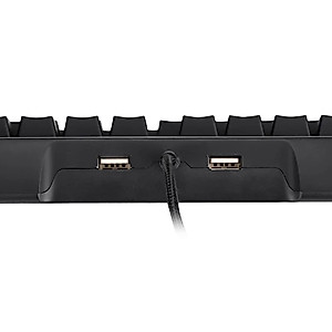 Marvo BigBang P1 KG965G RGB Mechanical Gaming Keyboard, Full Size Mutimedia, USB 2.0, Blue Switches, RGB backlighting For Each Key, Anti-ghosting, 19-key Rollover Support, 6 macro keys, Black