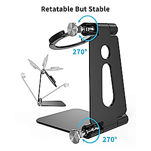 SUPERONE Stand for MagSafe Charger, Foldable Magsafe Charger Stand Aluminum Charging Dock Holder Cradle for iPhone 14 13 12 Pro/Max/Mini/Plus, [MagSafe Charger Not Included]