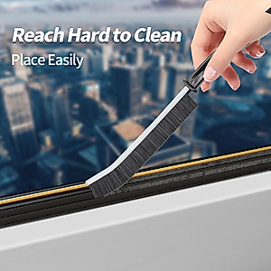 7 Pcs Hard Bristle Crevice Cleaning Brush, Multifunctional Grout Cleaner Brush, Thin Gap Cleaning Brush Set, Small Cleaning Tools for Household Use, Kitchen, Bathroom, Toilet, Window Track,Tight Space