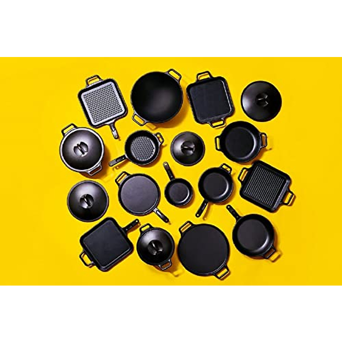 Lodge BOLD 12 Inch Seasoned Cast Iron Square Griddle, Design-Forward Cookware