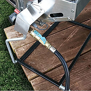 Stanbroil 6 Feet Propane Regulator Hose - 1/4" Female Quick Connect x Acme Nut for Olympian 5100 5500 RV Grill and Low Pressure LP Gas Grill, Heater