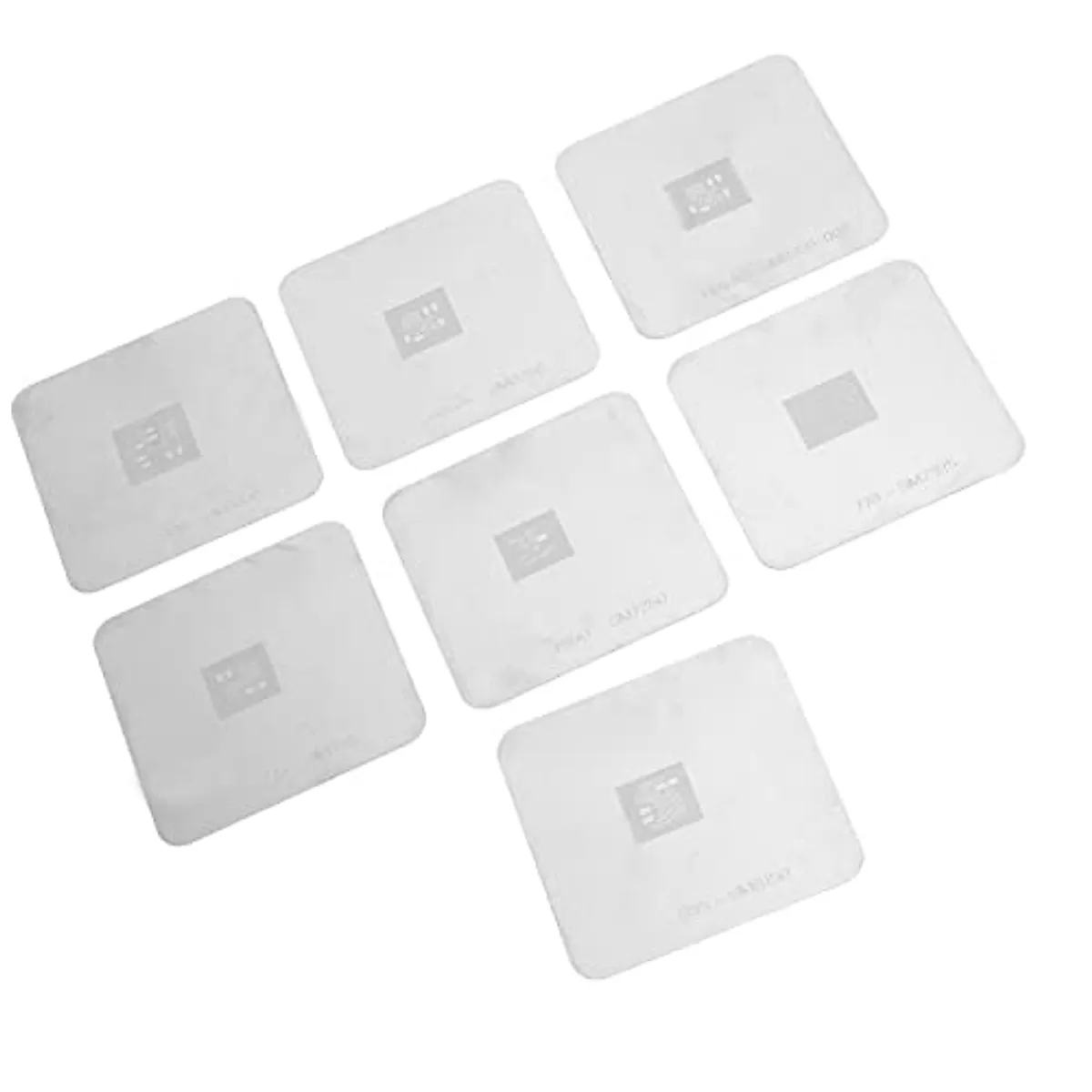 BGA Reballing Stencil, Easy to Operate Stainless Steel Phone Tin Planting Set for Mobile Phone for Qualcomm 7 Pieces