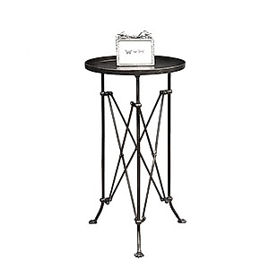 Creative Co-Op Round Bronze Metal Accent Table