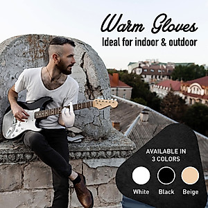 MUSICIANS PRACTICE GLOVE - 1 Glove - Finger & Hand issues (Medium, Black)