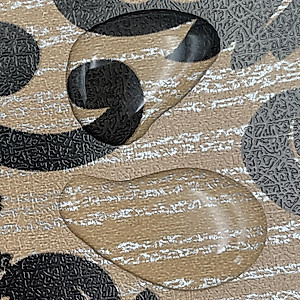 LovingWay Retro Damask Shelf Liner 17.7x177 Inch Peel & Stick Drawer Lining Paper Upgrade Worn Shoe Organizers Makeup Table Brown-Black