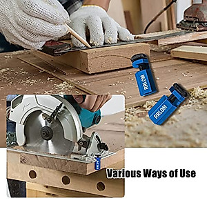 RRLOM Stair Gauges for Framing Square with Holder, Tall Stair Gauges Layout Attachement Tool for Carpentry Squares, Circular Saw Metal Stair, Carpentry Squares Stair Rafter Gauge Clamp